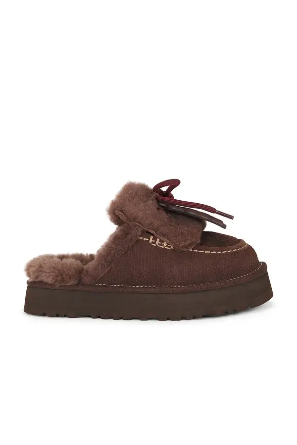 UGG Disquette Heritage Slipper In Brown - Burnt Cedar