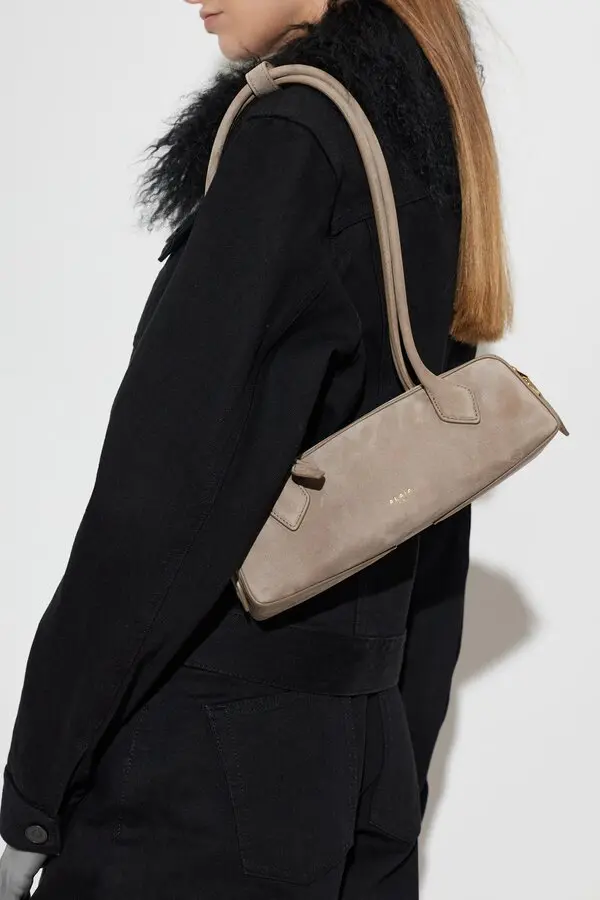 Alaïa Suede Bag ‘teckel Small - Beige