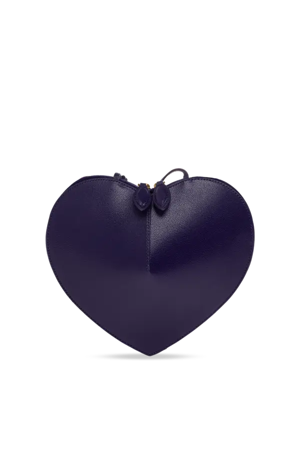 Alaïa Suede Bag ‘le Coeur - Purple
