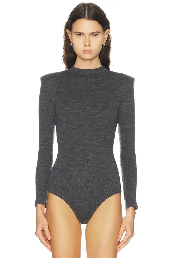 JIL SANDER Long Sleeve Bodysuit Top
