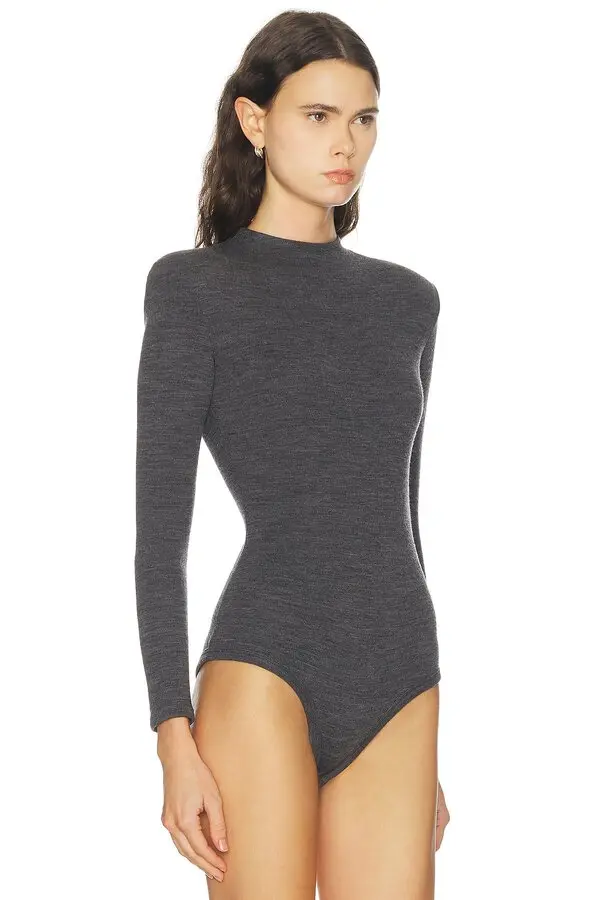 JIL SANDER Long Sleeve Bodysuit Top