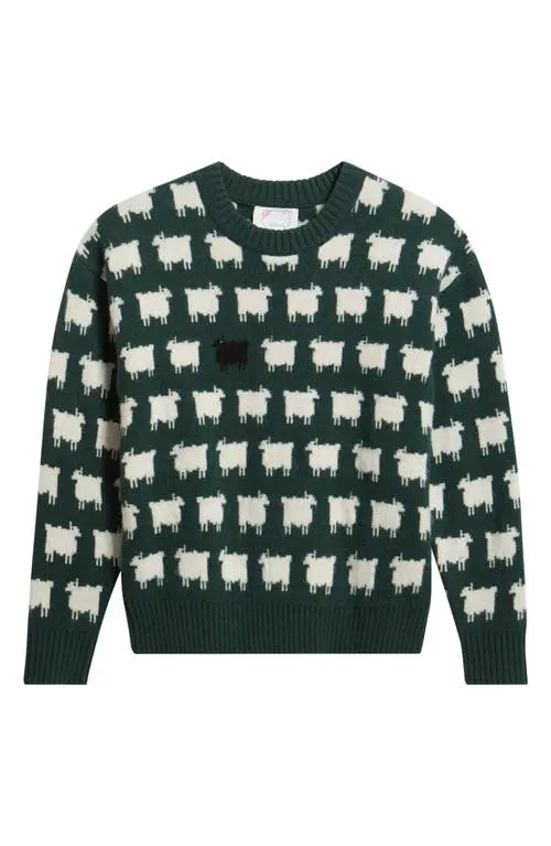 ROWING BLAZERS Sheep Wool Crewneck Sweater - Green