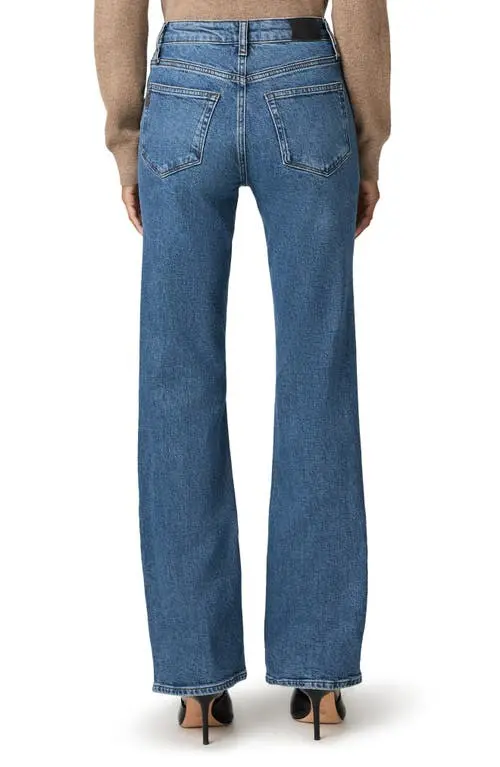 Paige Stevie Twisted Seam Button High Waist Bootcut Jeans