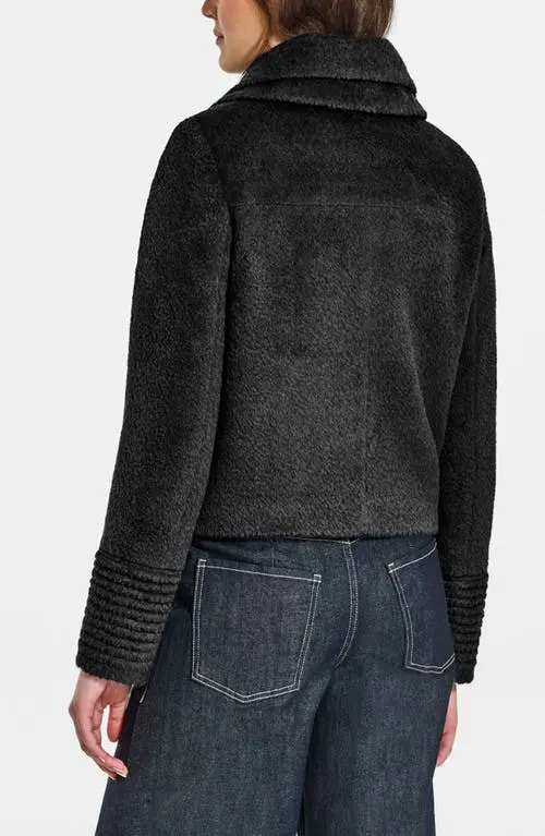 Sentaler Boucle Alpaca Blend Moto Jacket