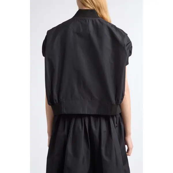 MELITTA BAUMEISTER Snap Bomber Shirt - Black