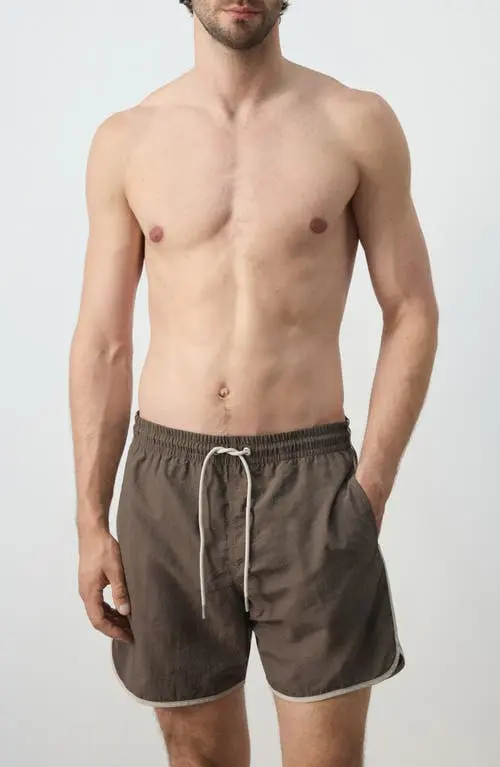 Mango Drawstring Swim Trunks