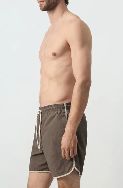 Mango Drawstring Swim Trunks
