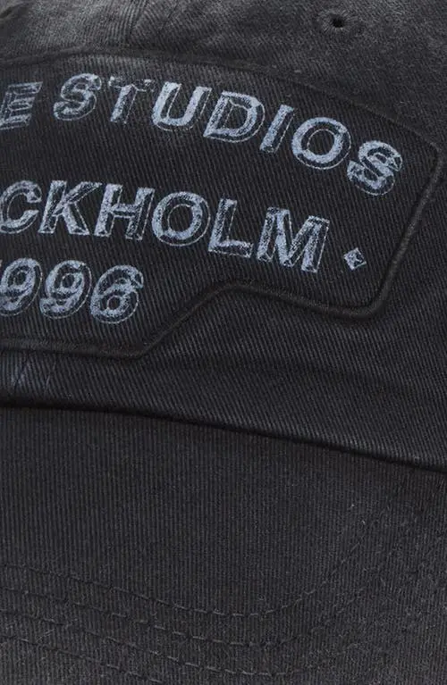 Acne Studios Cuddy Logo Sunkissed Organic Cotton Twill Adjustable Baseball Cap
