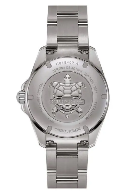 CERTINA Bracelet Watch - Titanium/blue