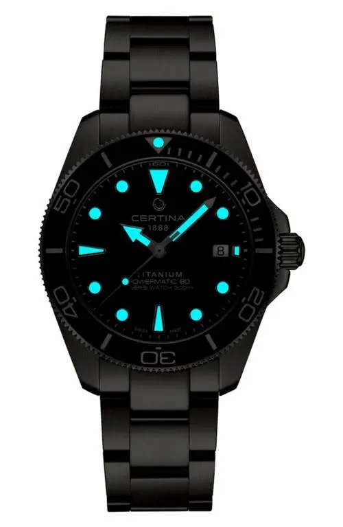 CERTINA Bracelet Watch - Titanium/blue