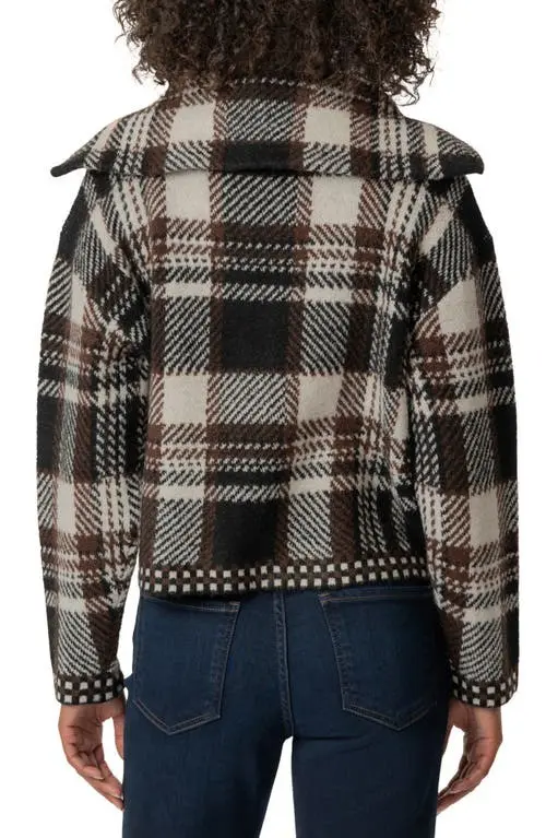Kut From The Kloth Rue Zip Sweater Knit Jacket - Chocolate