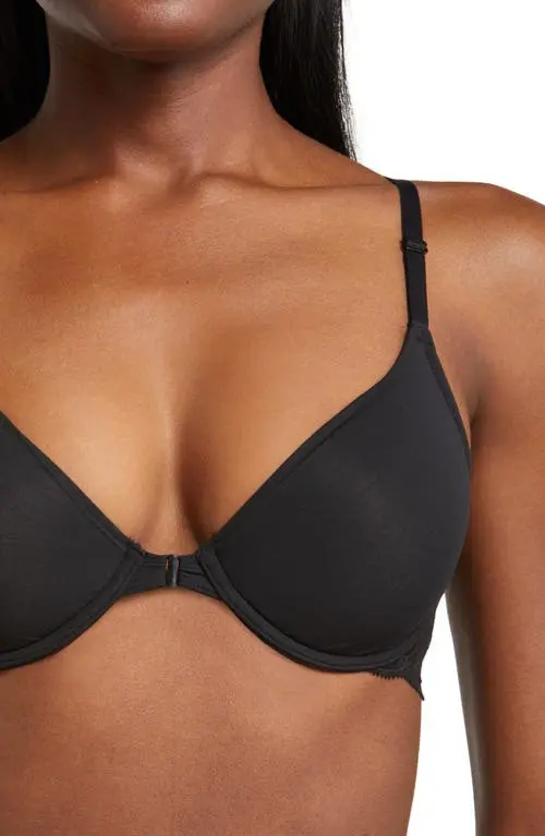 Natori Underwire Front Close Contour Bra - Black