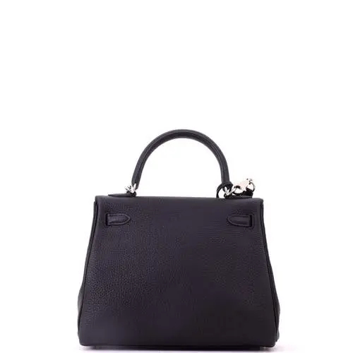Hermès Kelly Handbag Togo With Palladium Hardware 25