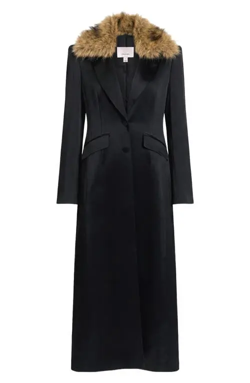 Cinq À Sept Jyn Faux Fur Collar Coat