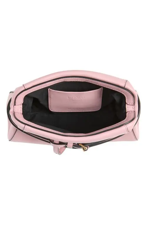 Moschino Tie Me Leather Clutch