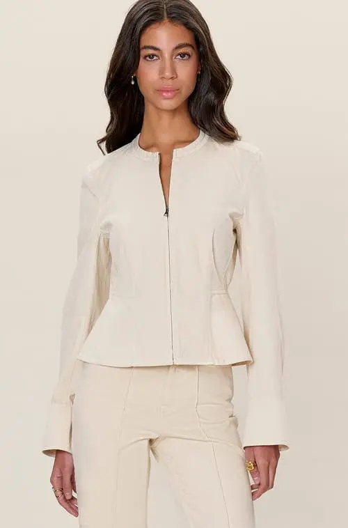 Rebecca Taylor Remi Garment Dyed Jacket - Ecru