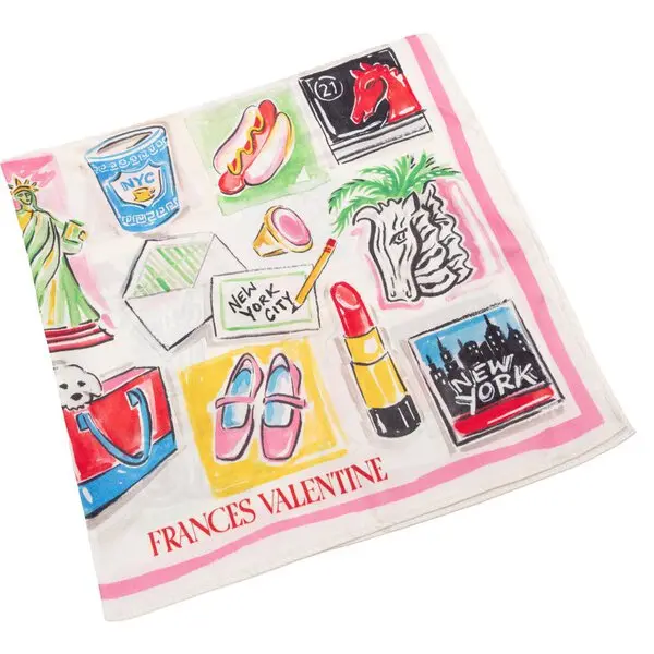 FRANCES VALENTINE Nyc Icons Silk Bandana - Multi