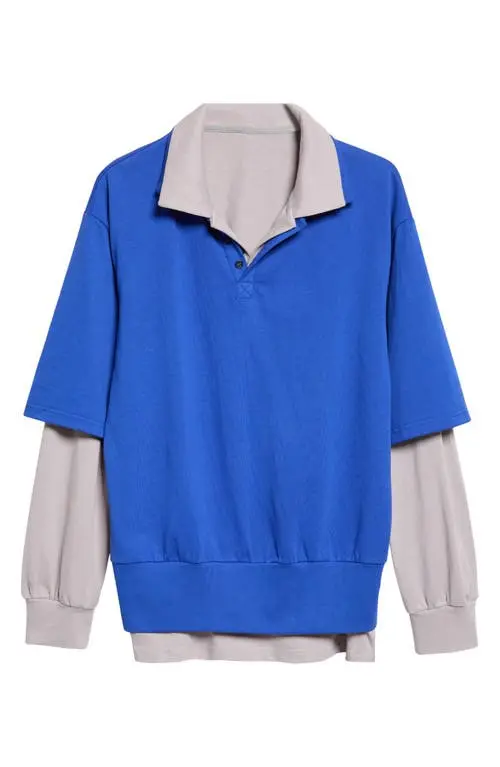 LII Double Layer Long Sleeve Polo