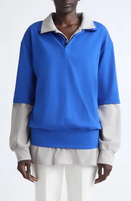 LII Double Layer Long Sleeve Polo