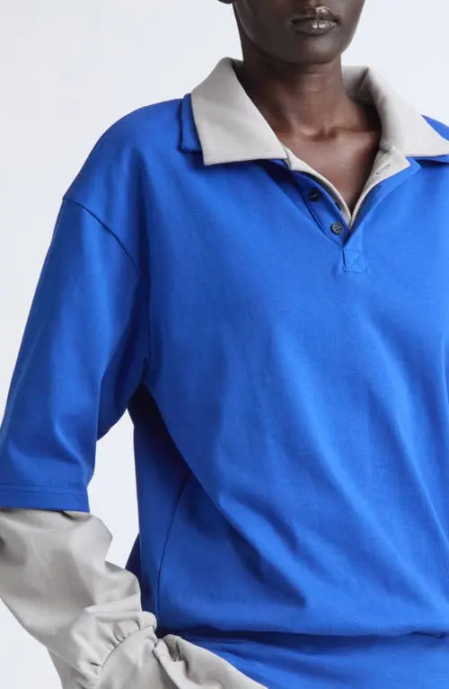 LII Double Layer Long Sleeve Polo