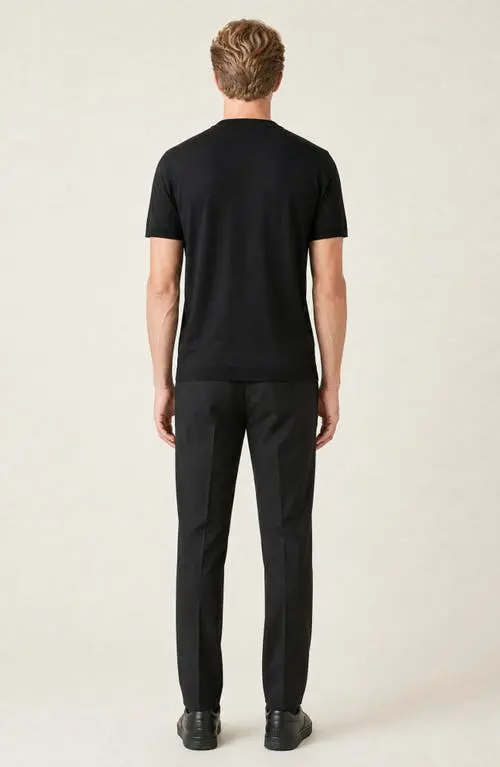 MODENAIRE Short Sleeve Knit Crewneck Sweater Tee