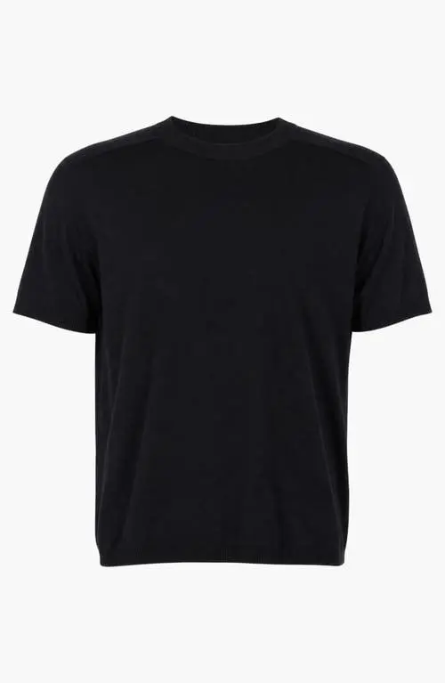 MODENAIRE Short Sleeve Knit Crewneck Sweater Tee