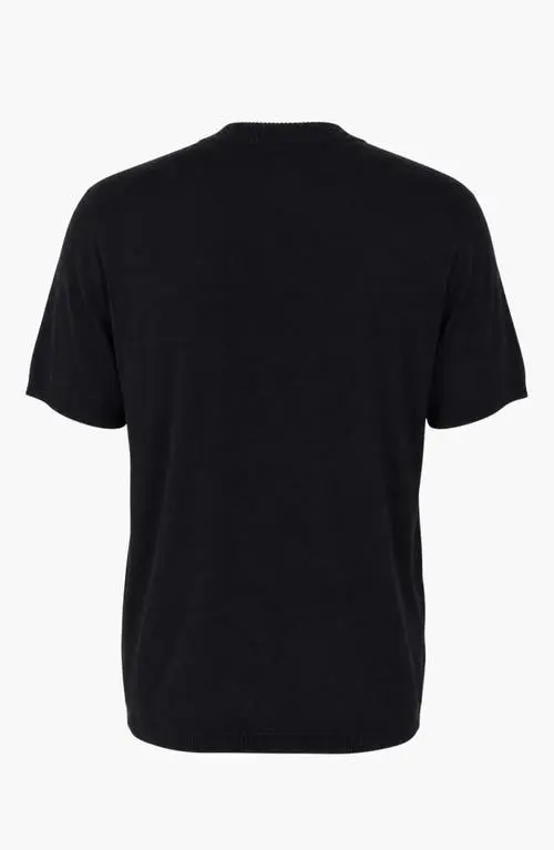 MODENAIRE Short Sleeve Knit Crewneck Sweater Tee