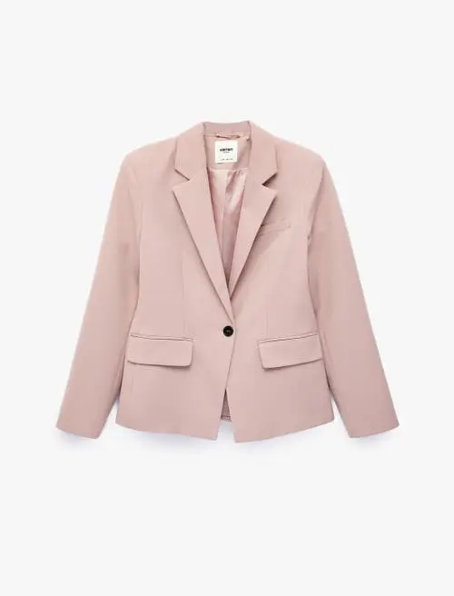 Koton Long Sleeve Notched Lapel Blazer
