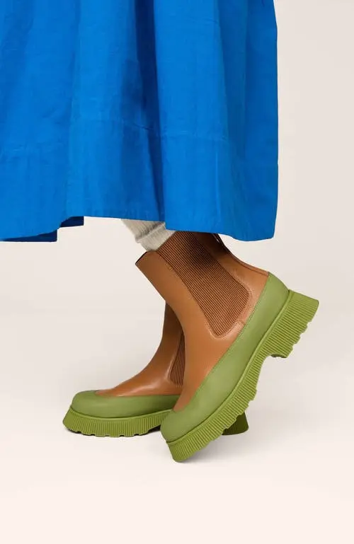 Charlotte Stone Gwen Mudguard Lug Sole Chelsea Boot