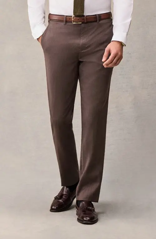 THE BLACK TUX Slim Suit Pants - Brown