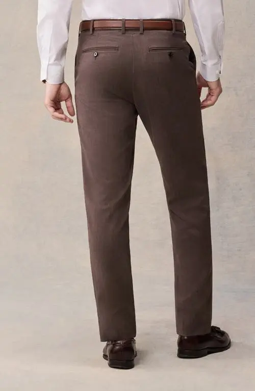 THE BLACK TUX Slim Suit Pants - Brown