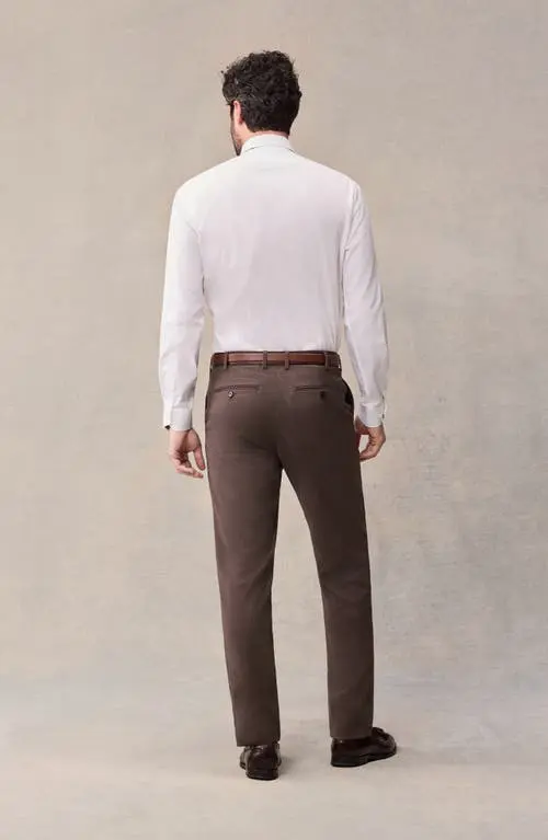 THE BLACK TUX Slim Suit Pants - Brown