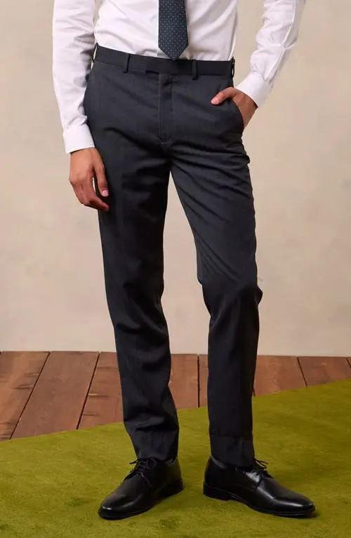 THE BLACK TUX Slim Suit Pants - Charcoal