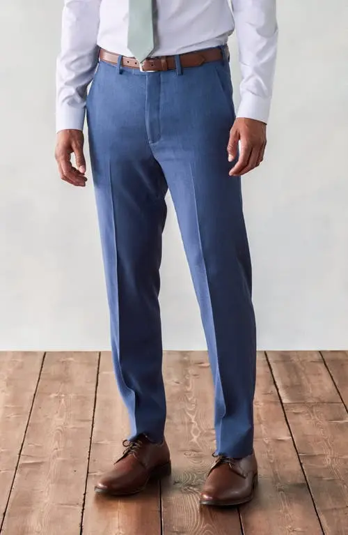 THE BLACK TUX Slim Suit Pants - Light Blue