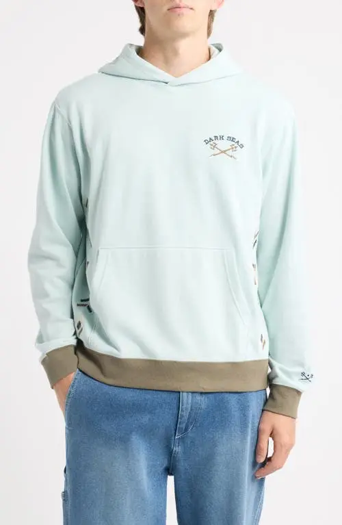 DARK SEAS Leander Fleece Hoodie - Light Denim