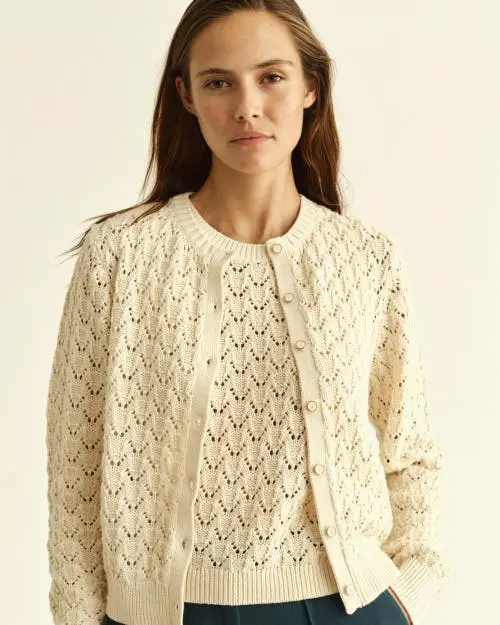 CARTOLINA August Pointelle Cardigan