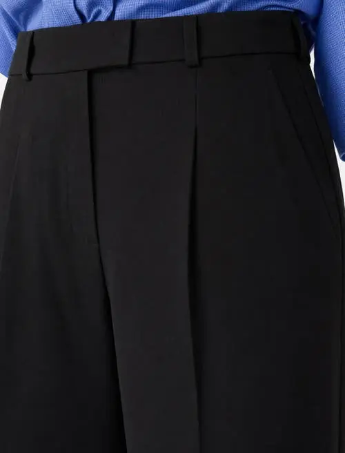 Koton Wide Leg Tailored Trousers With Pockets