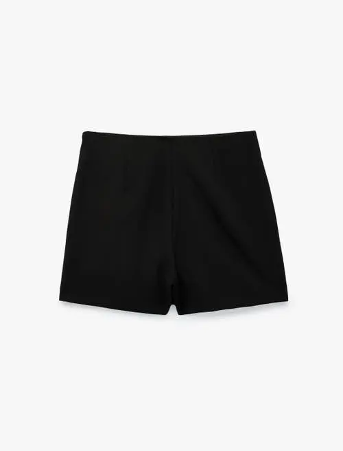 Koton A Line Pleated Mini Skort With Clasp