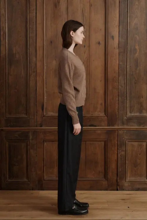 VIR VITA Agatha Cashmere Cardigan - Toasted Walnut