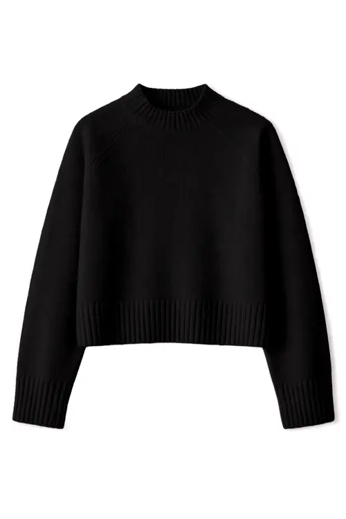 VIR VITA Bruna Cashmere Sweater - Black