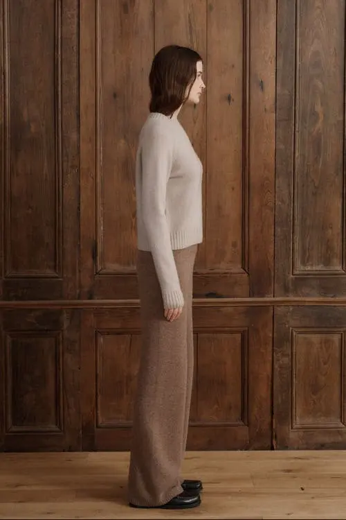 VIR VITA Bruna Cashmere Sweater - Claystone
