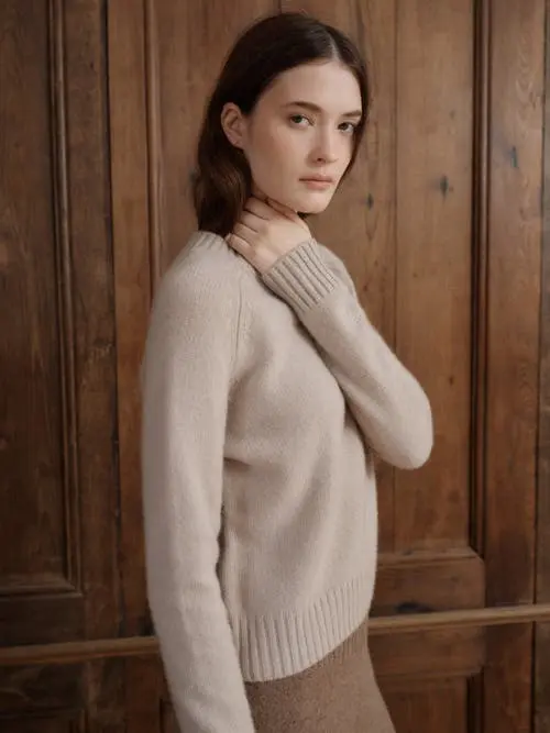 VIR VITA Bruna Cashmere Sweater - Claystone