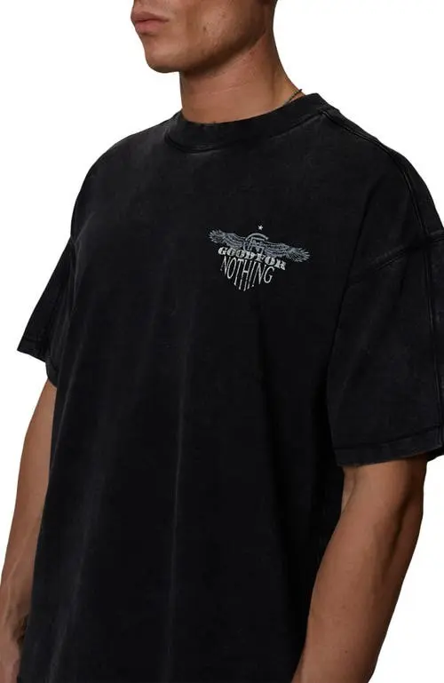 GOOD FOR NOTHING Oversized Fit Eagle T-shirt