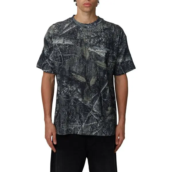 GOOD FOR NOTHING Oversized Fit Eagle T-shirt - Green