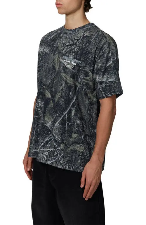 GOOD FOR NOTHING Oversized Fit Eagle T-shirt - Green