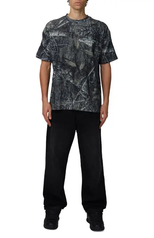 GOOD FOR NOTHING Oversized Fit Eagle T-shirt - Green