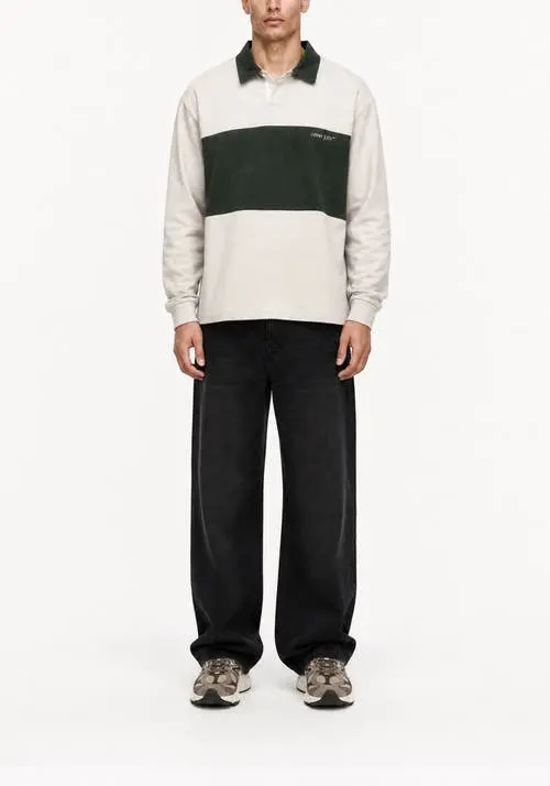 NANA JUDY Le Val Rugby Polo - Bone Emerald