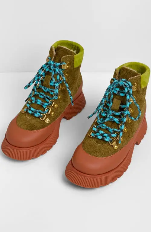 Charlotte Stone Morris Mudguard Lace Up Bootie