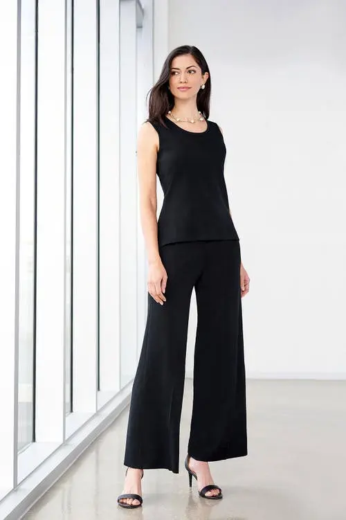 Ming Wang Knit Wide Leg Pants