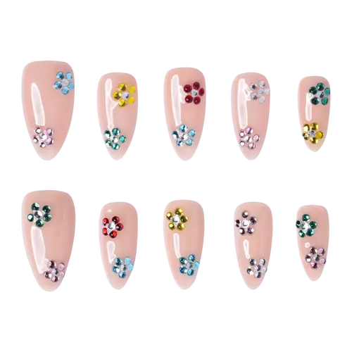 3H NAILS Nashvillemedium Almond Press-on Nails